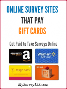Best Online Surveys that Pay Amazon or Store Gift Cards